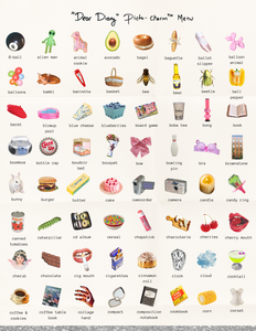 “Dear Diary” Charmie Bag - Pick Your Picto-Charms™ – Haricot Vert