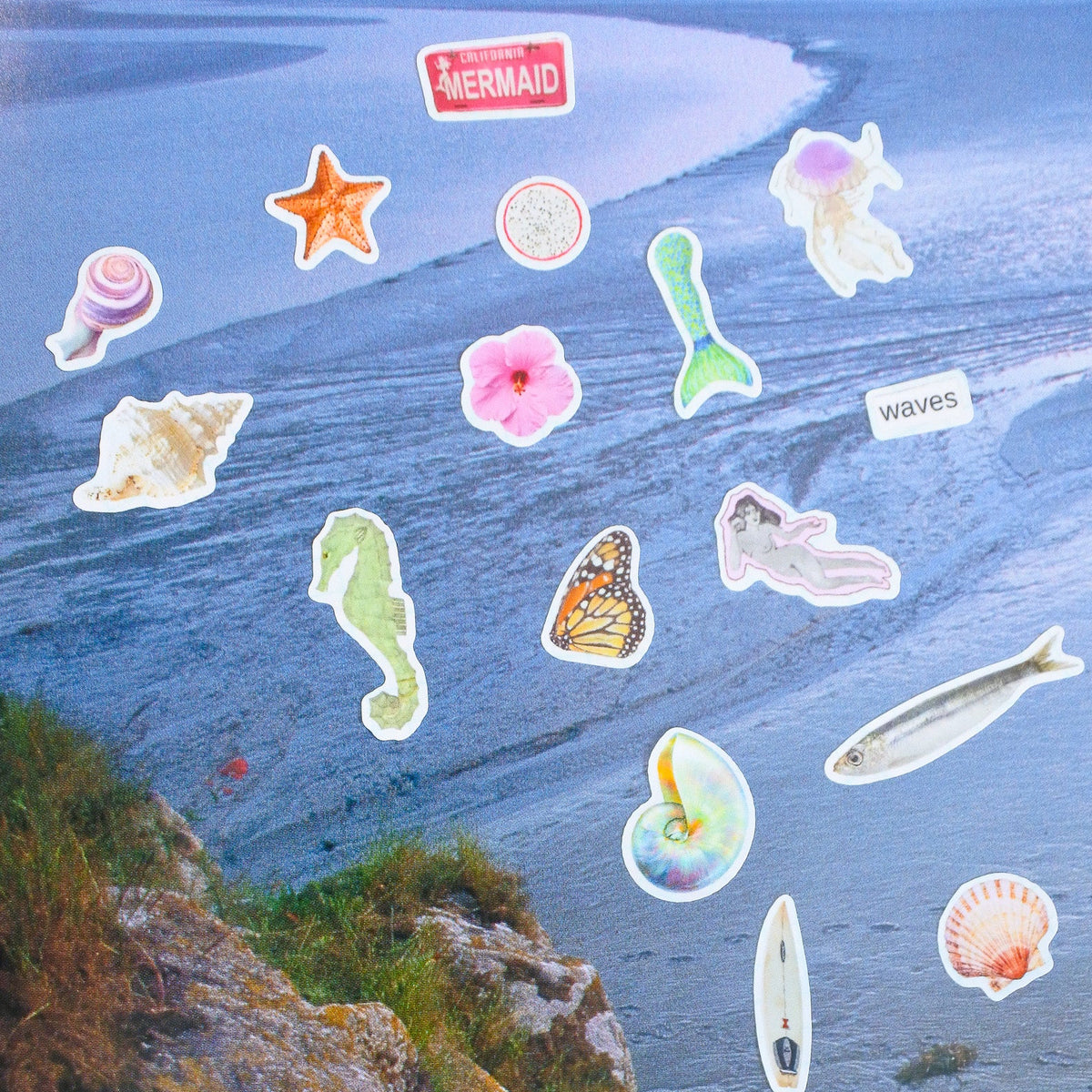 Silly Mermaid Picto-Stickers – Haricot Vert