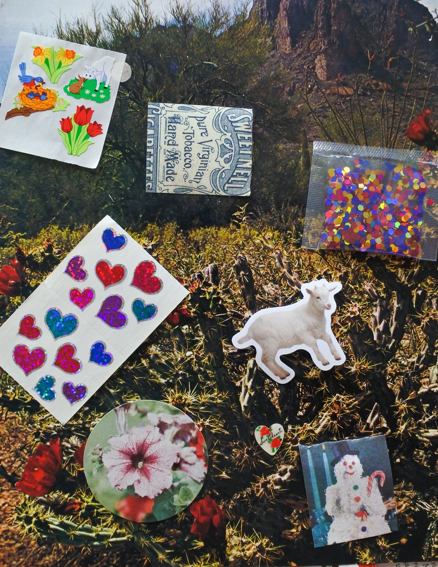 vintage *mystery* collage kit – Haricot Vert