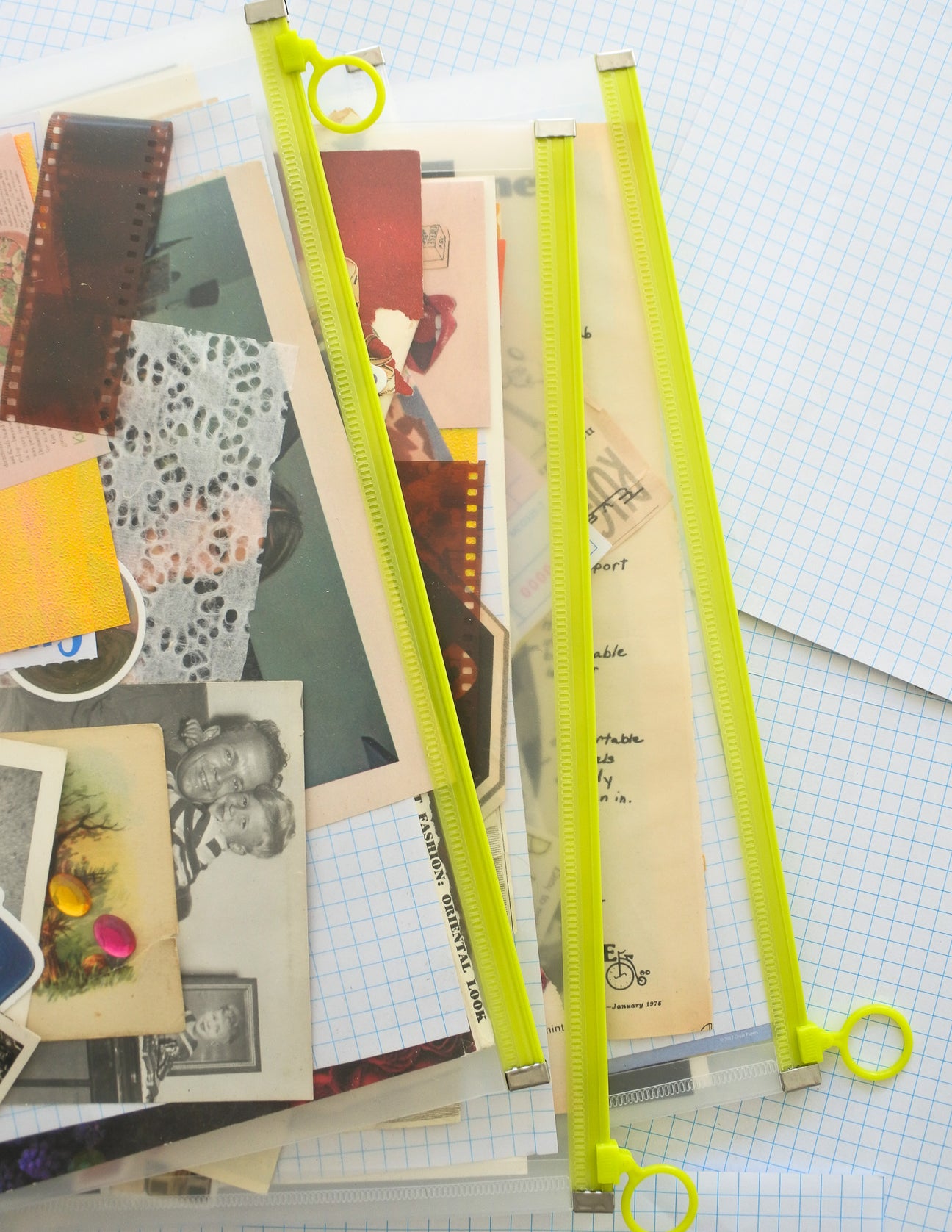 vintage *mystery* collage kit – Haricot Vert